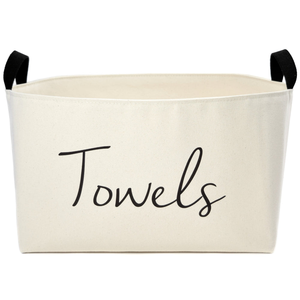 Towels Storage Basket | Towels Organization - A Southern Bucket ...