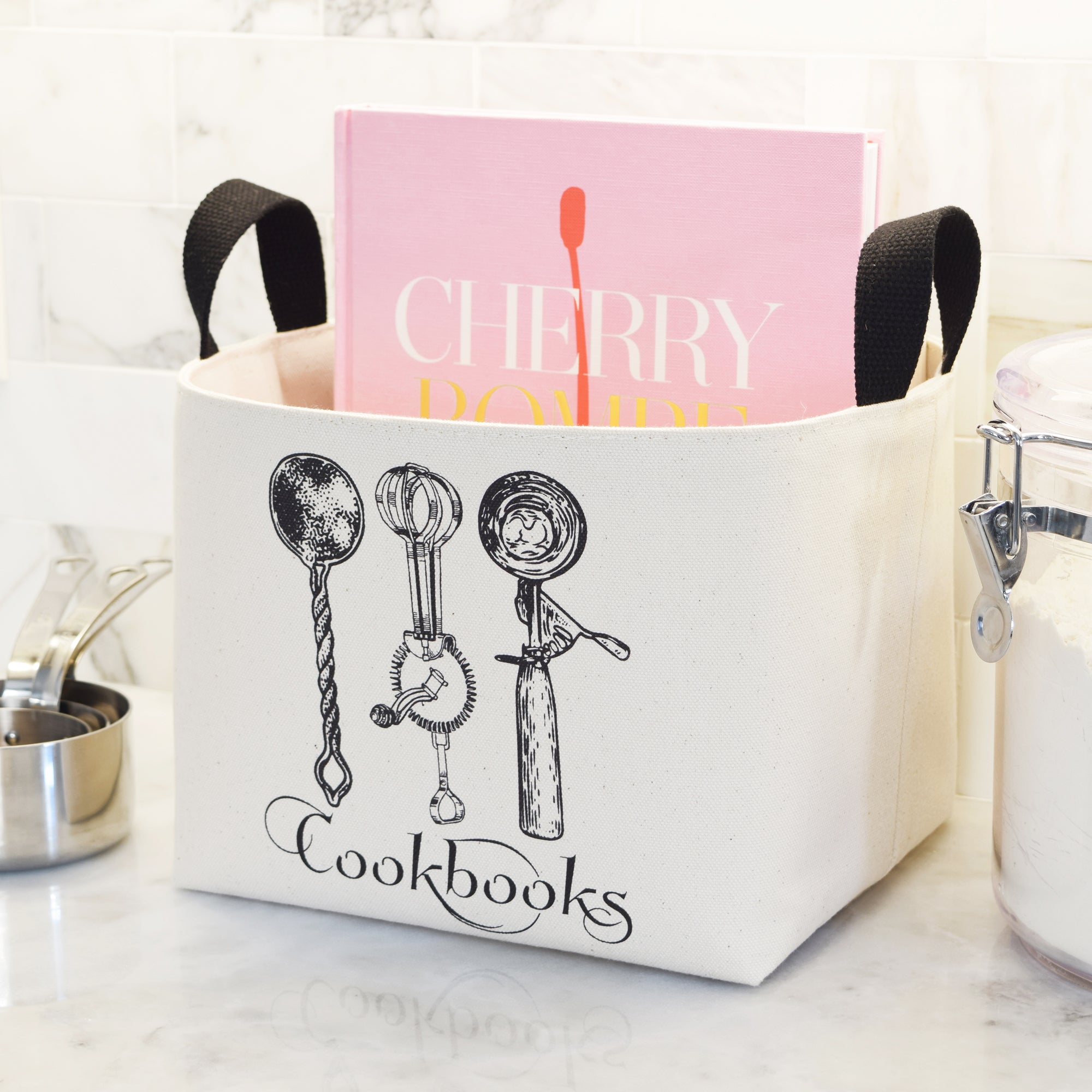 Cookbook Canvas Basket | A Southern Bucket - A Southern Bucket | Luxury ...