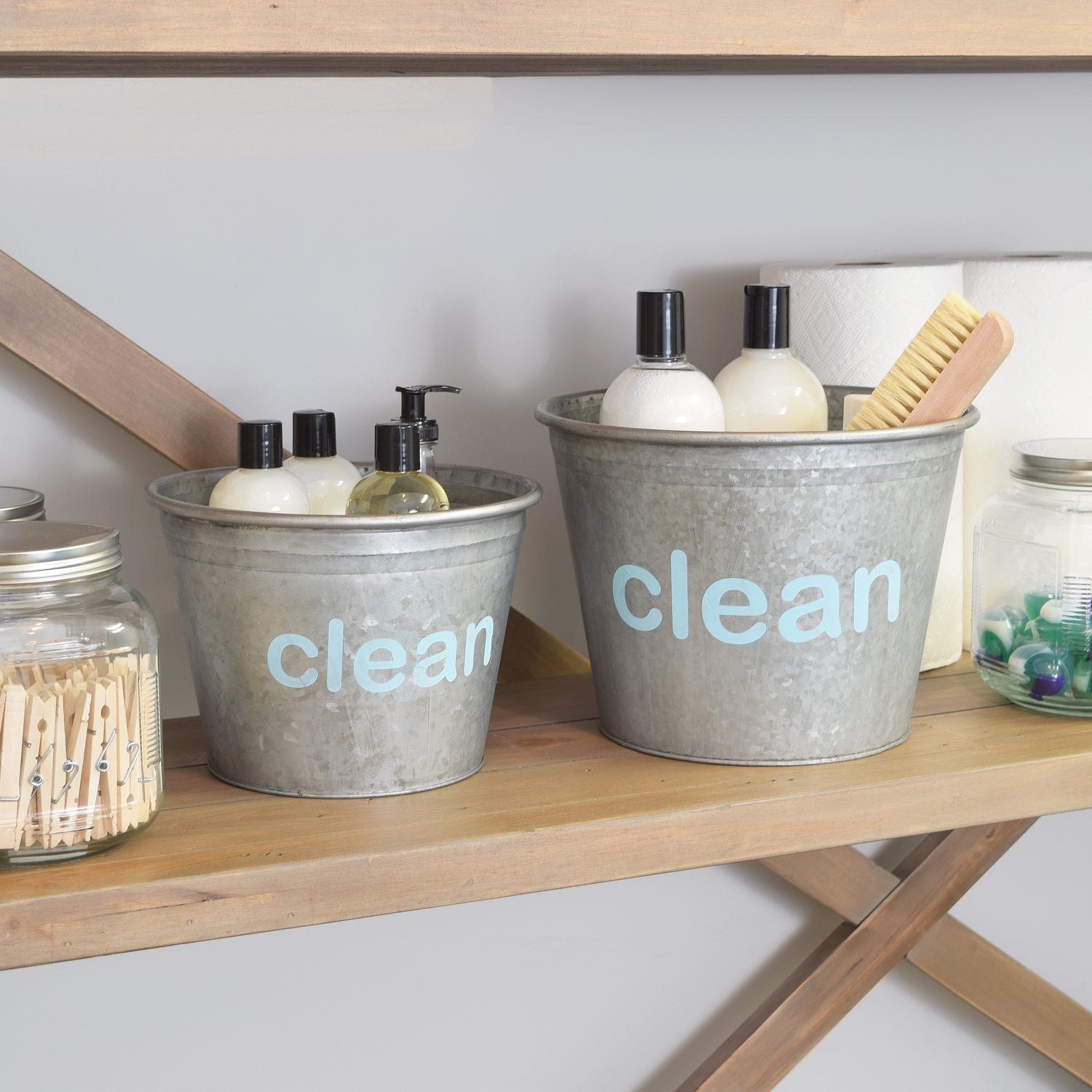 Laundry Modern Farmhouse Storage Decor - A Southern Bucket | Luxury ...