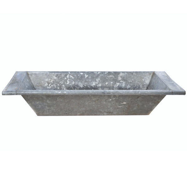 A Southern Bucket Vintage Zinc Beverage Trough, Galvanized Metal - A ...